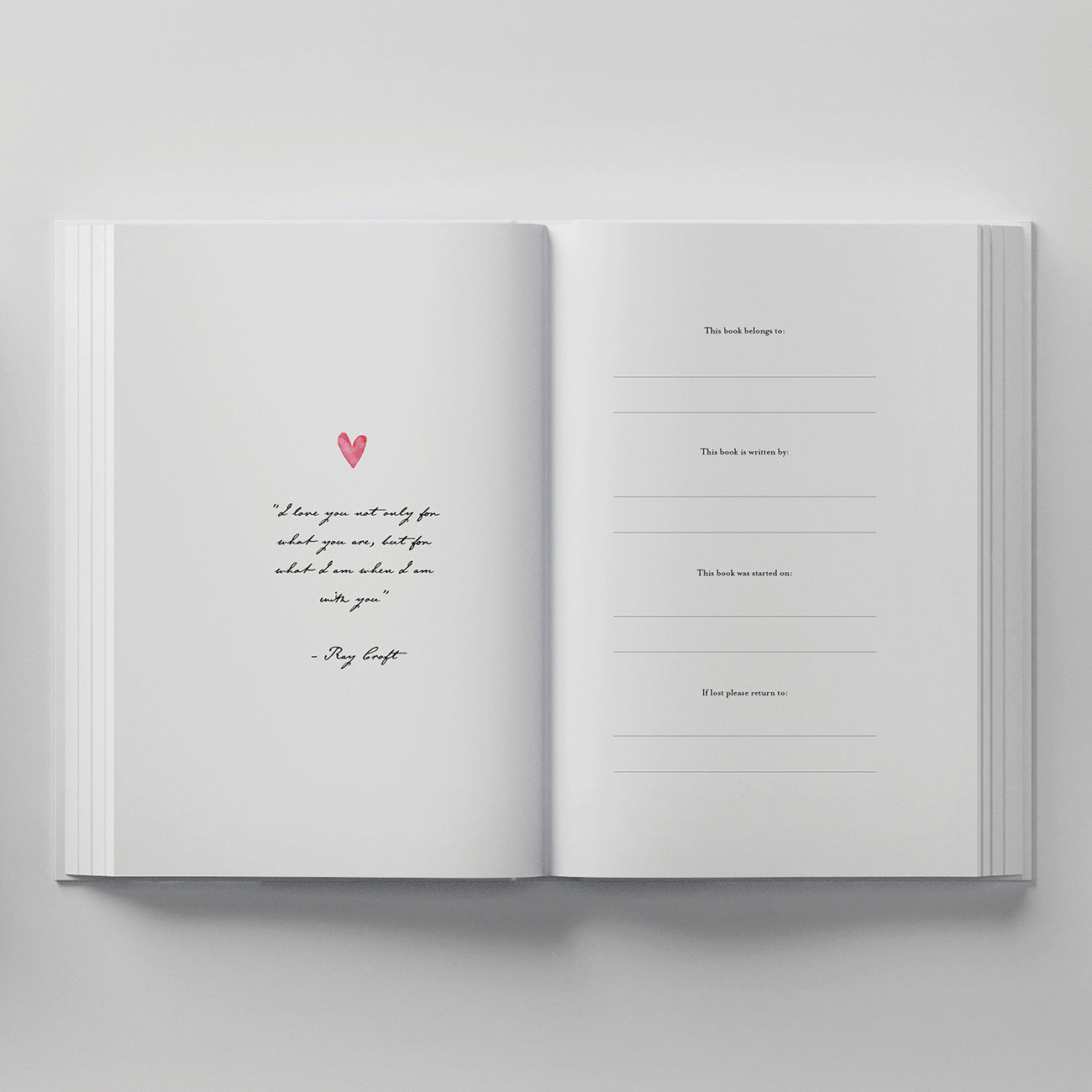 Love Couples Anniversary Journal – Truly Amor